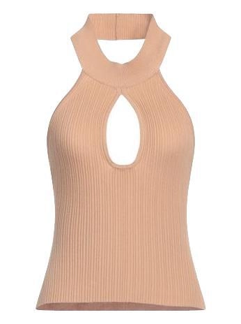 VICOLO Turtleneck Knit Top - Sand