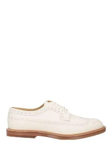 Brunello Cucinelli Leather Lace-up Brogues - Beige