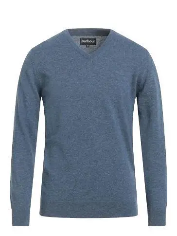 Barbour Light Wool V-neck Sweater - Blue