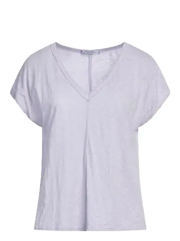 Michael Stars Supima Jersey Basic Tee - Purple