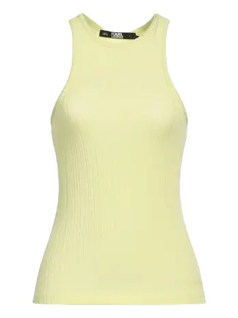 Karl Lagerfeld Ribbed Tank Top - Green
