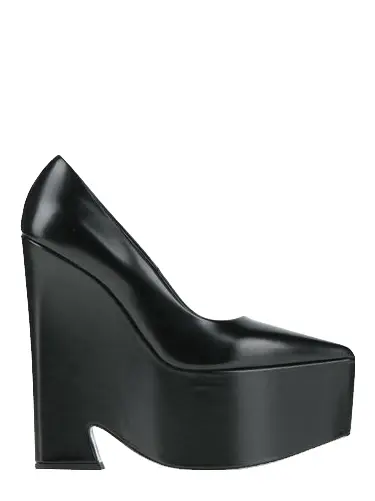 Versace Leather Pumps - Black