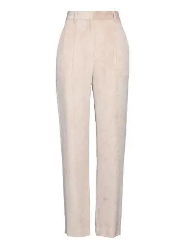 Brunello Cucinelli Corduroy High Waisted Straight Leg Pants - Beige