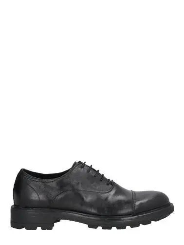 CAFÈNOIR Leather Oxford Shoes - Black