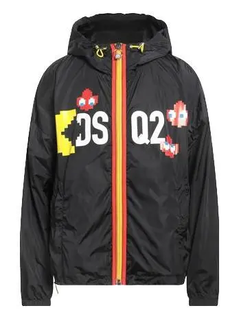 Dsquared2 Printed Windbreaker - Black