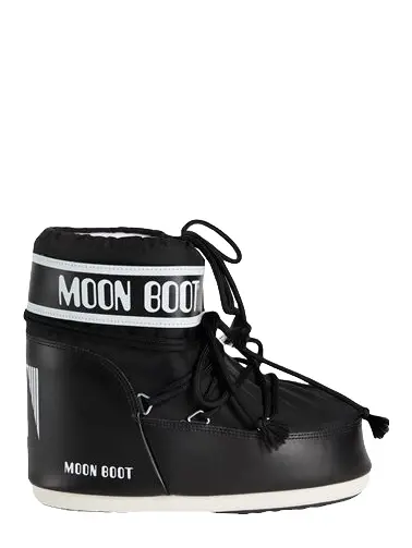 Moon Boot Mb Icon Low Nylon Ankle Boots Size Polyamide, Pvc Polyvinyl Chloride - Black