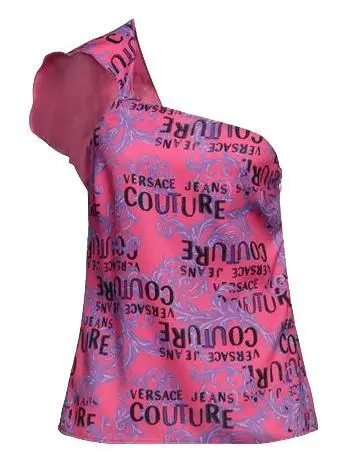 Versace One-shoulder Top - Fuchsia