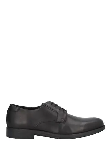 Geox Leather Lace-up Derby Shoes - Black
