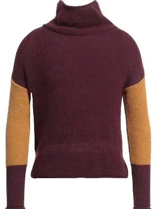 LA MAGLIA Turtleneck Top - Red