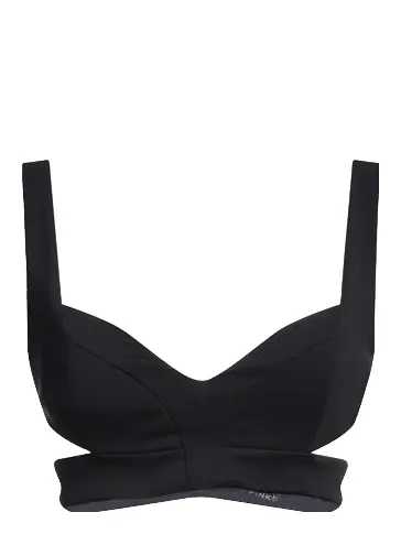 Pinko Jersey Crop Top - Black