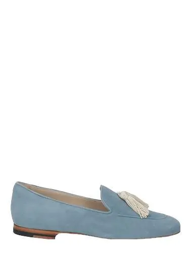 Eleventy Suede Loafers With Tassel Detail - Blue