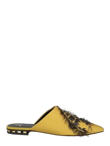 MAISON SKORPIOS Embellished Mules - Yellow
