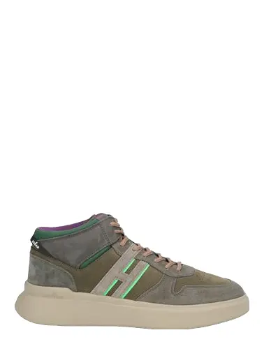 Hogan Leather High-top Sneakers - Green
