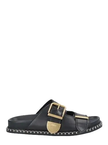 Chloé Leather Sandals - Black