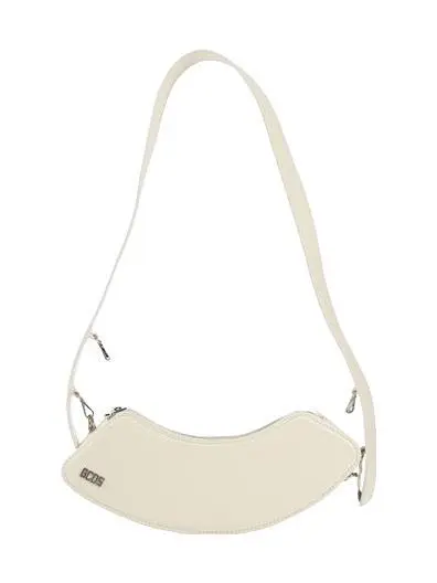 Gcds Leather Shoulder Bag - Off White
