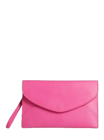 Il Bisonte Leather Wristlet - Pink