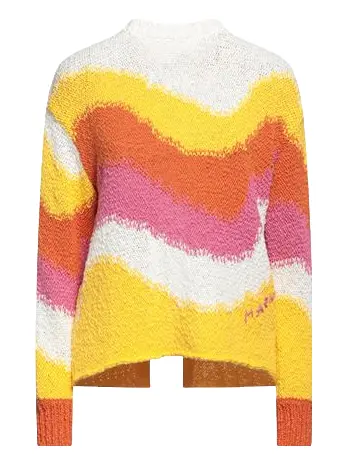 Marni Knitted Multicolor Sweater - Yellow