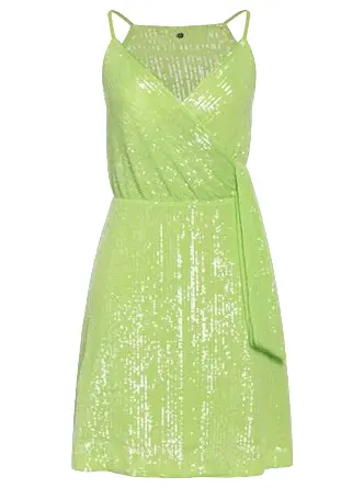 LIU •JO Mini Trapeze Dress - Green