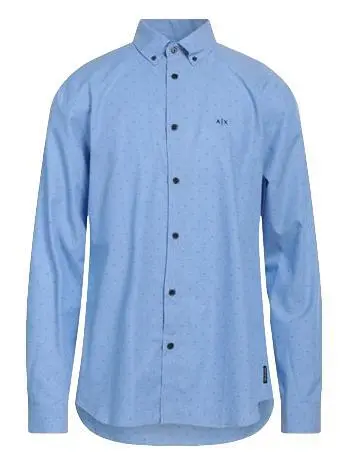 Armani Exchange Shirt Light Size Cotton - Blue