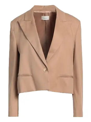 VICOLO Single-breasted Blazer - Beige