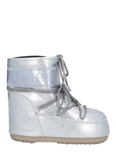 Moon Boot Ankle Boots Size Textile Fibers - Silver
