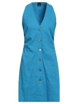 Pinko Mini Dress Linen Blend - Azure