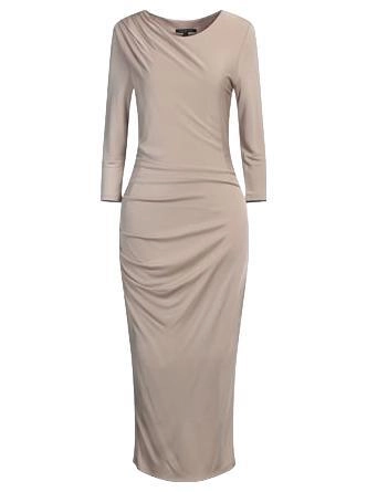 Armani Exchange Midi Bodycon Dress - Sand