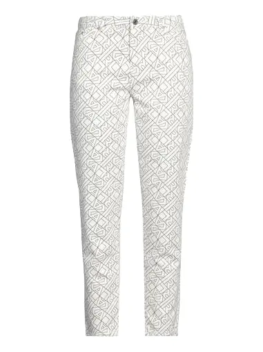 Karl Lagerfeld Tapered Logo Jeans - White