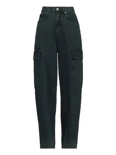 Sandro Dark Cotton Cargo Jeans - Green