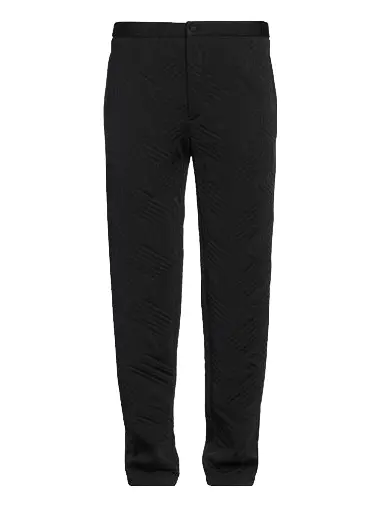 Emporio Armani Tapered Jacquard Casual Pants - Black