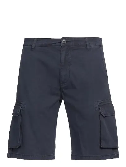 LIU •JO MAN Cotton Cargo Shorts - Blue