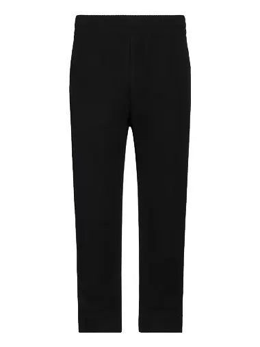 Emporio Armani Tapered Leg Flannel Pants - Black