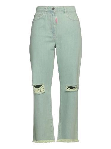 TWINSET Cotton Denim Straight-leg Jeans - Light Green