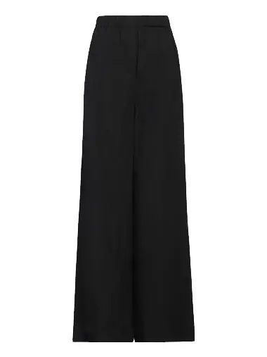 Max Mara Wide-leg Cotton Pants - Black