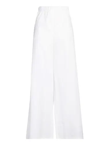 Max Mara Wide-leg Cotton Pants - White