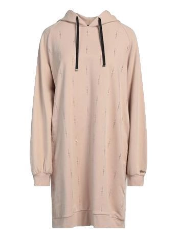 Liu Jo Cotton Blend Hooded Mini Dress - Blush