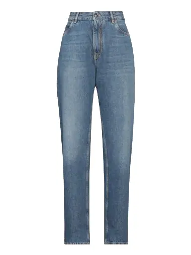 Etro Straight-leg Jeans With Leather Trim - Blue