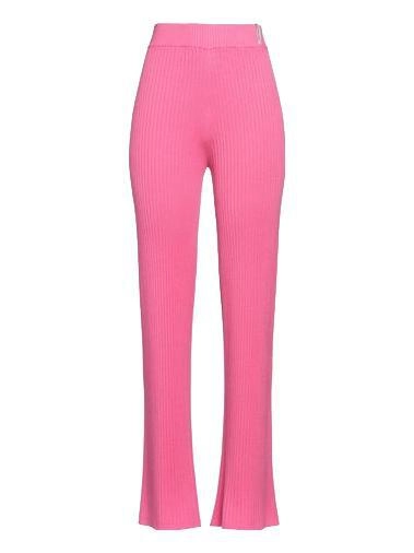 HINNOMINATE Flared Ribbed Knit Pants - Fuchsia