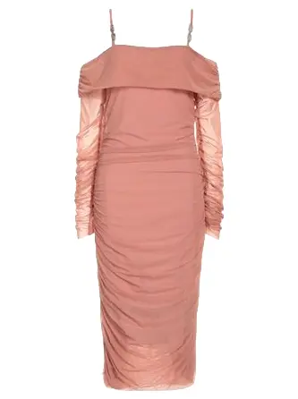 GAËLLE PARIS Midi Bodycon Dress - Pink