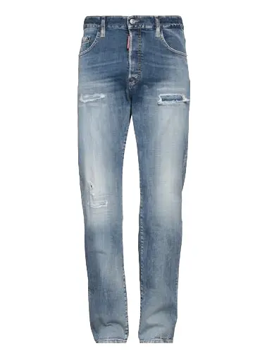 Dsquared2 Straight-leg Jeans With Distressed Details - Blue