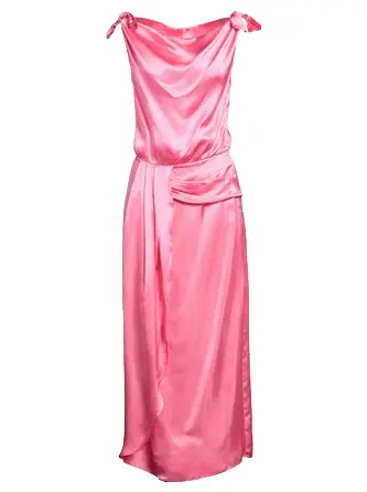 MANILA GRACE Viscose Midi Dress - Pink