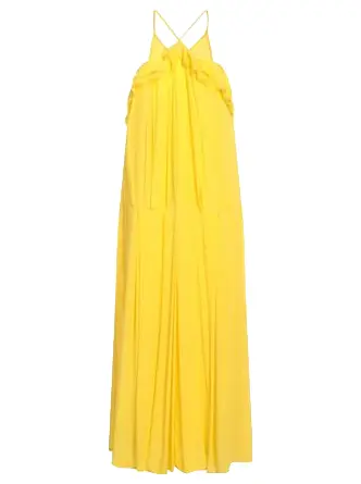 8PM Viscose Midi Dress - Yellow