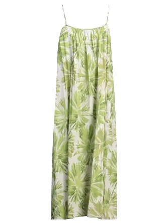 Liviana Conti Flared Midi Dress - Green
