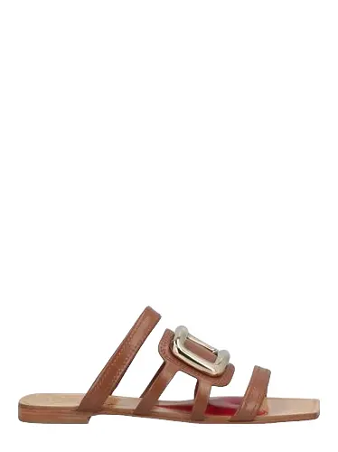 ROGER VIVIER Leather Sandals - Brown