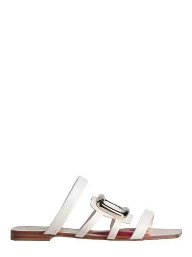 ROGER VIVIER Leather Sandals - White