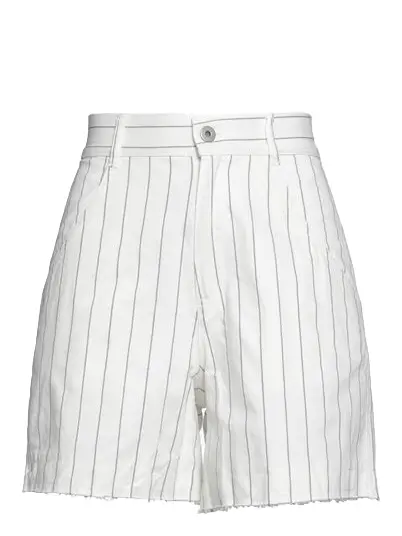 NOUMENO CONCEPT Striped Shorts - White