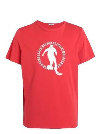 BIKKEMBERGS T-shirt Size Cotton, Elastane - Red