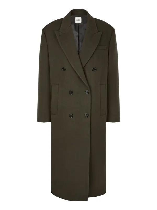 STUDIO TOMBOY Double-breasted Tailored Coat - Green