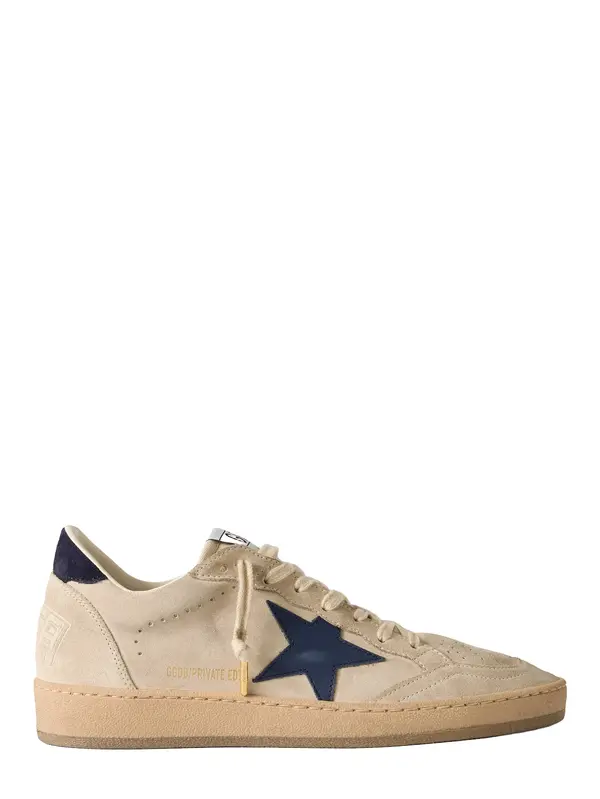 GOLDEN GOOSE Ball Star Distressed Sneakers - Off-white