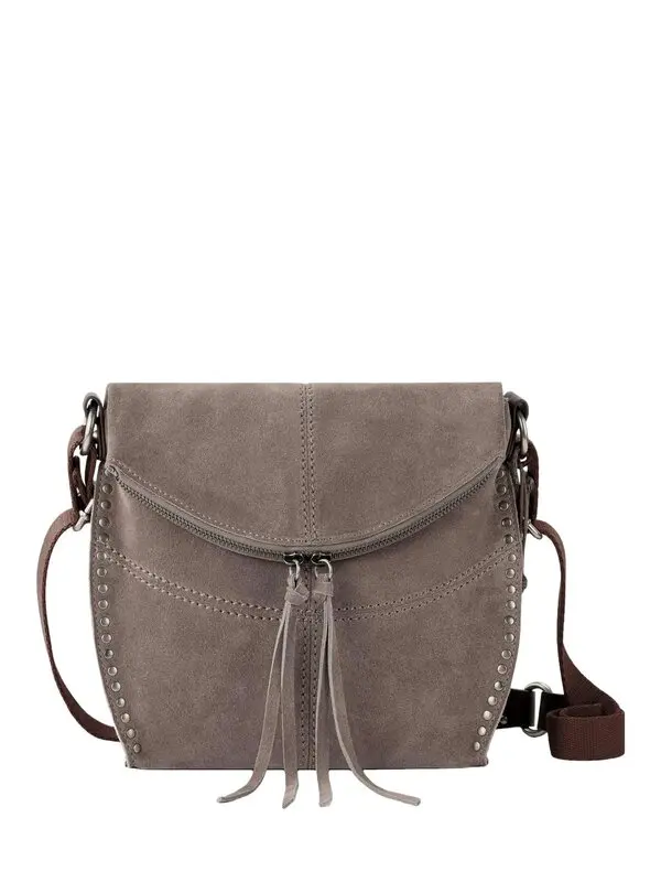 THE SAK Leather Crossbody Bag - Mushroom Suede